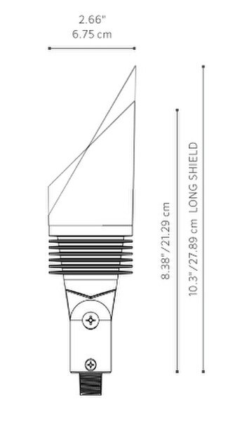 Luxor ZDC NP LED Up Light Black