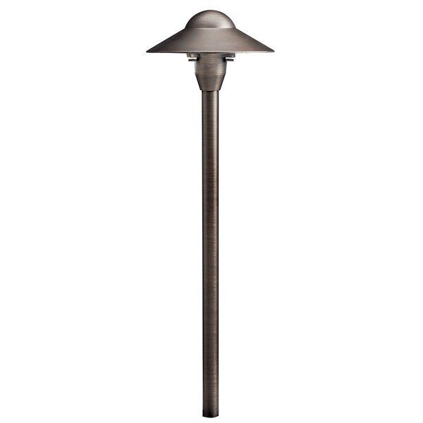 12V Cast Brass 6" Dome Path Light Centennial Brass