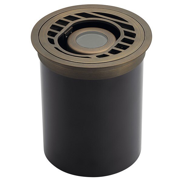 Articulating Well Light with Rock guard Centennial Brass