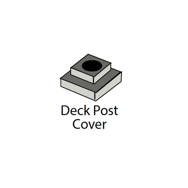 Post Base Cover Black - Tempest Torch Decorative Post Cover