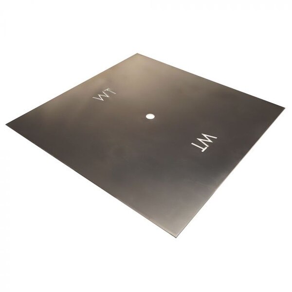 30" Square Aluminum Fire Pit Burner Plate